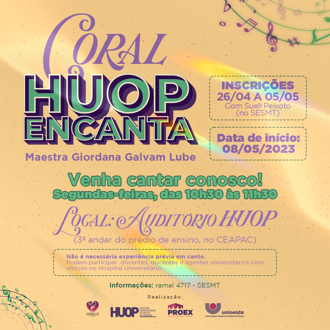 Hospital Universitário recebe Coral HUOP Encanta!