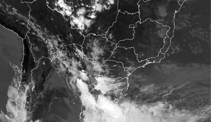 Inmet emite alerta de temporal para o Sul do Brasil