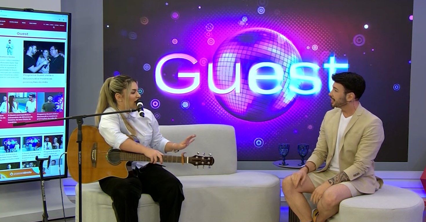Programa Guest recebe a cantora Duda Bertelli em seus estúdios